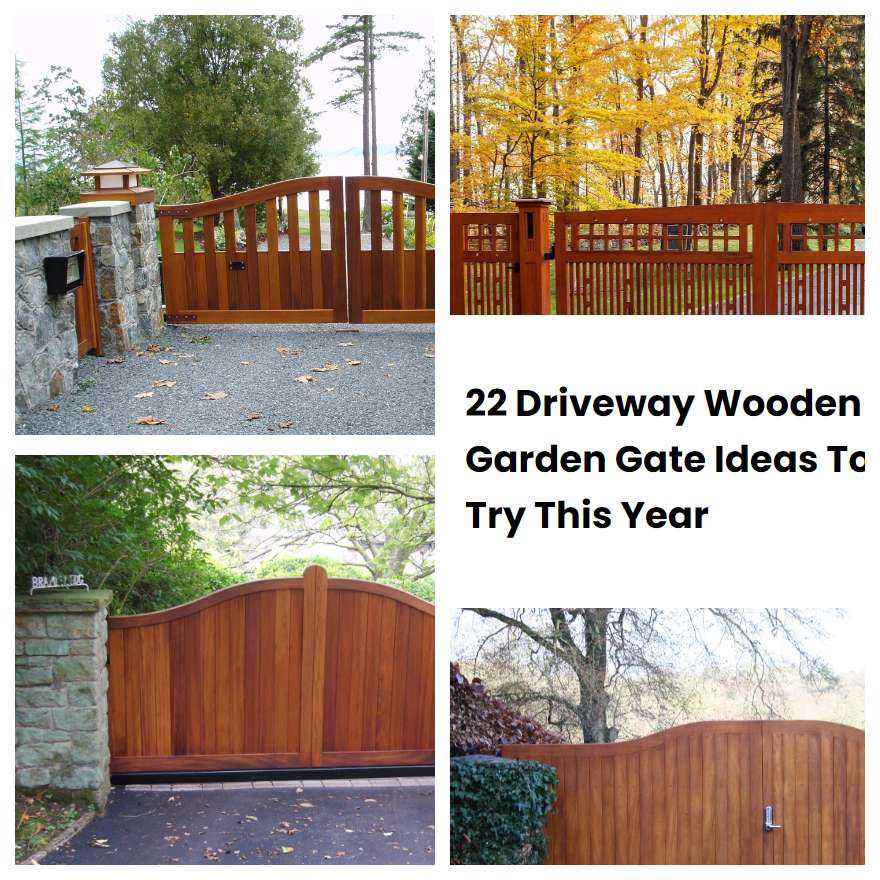 22 Driveway Wooden Garden Gate Ideas To Try This Year | SharonSable