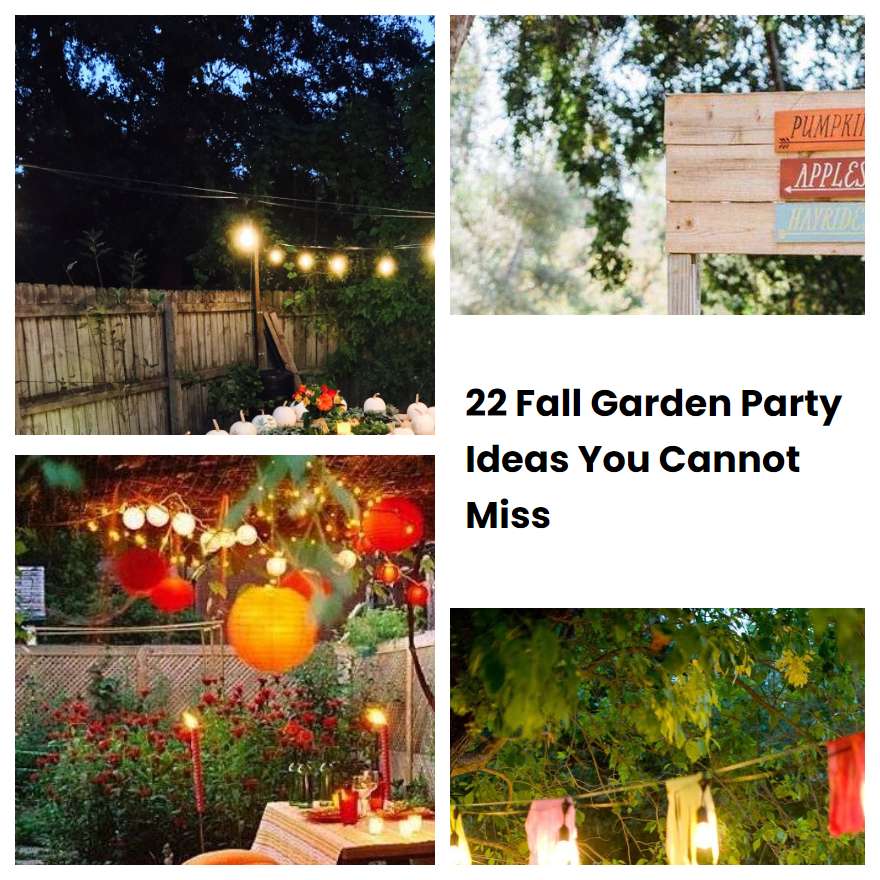 22 Fall Garden Party Ideas You Cannot Miss | SharonSable