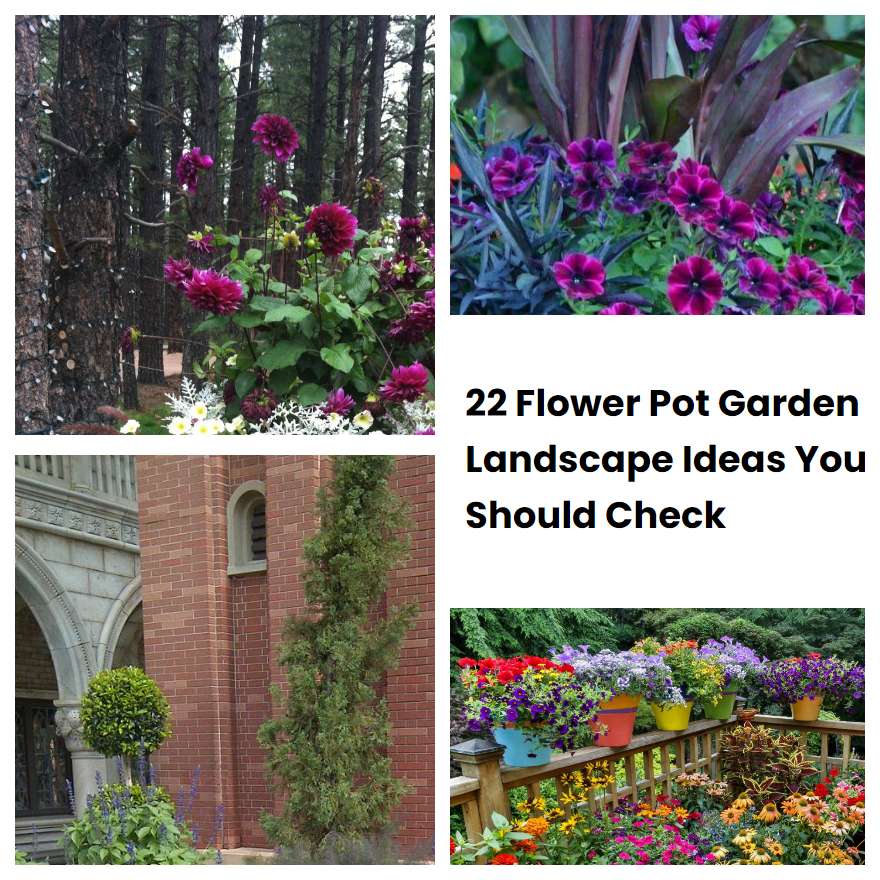 22 Flower Pot Garden Landscape Ideas You Should Check | SharonSable