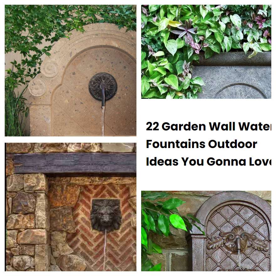 22 Garden Wall Water Fountains Outdoor Ideas You Gonna Love | SharonSable