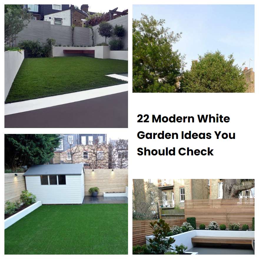 22 Modern White Garden Ideas You Should Check | SharonSable