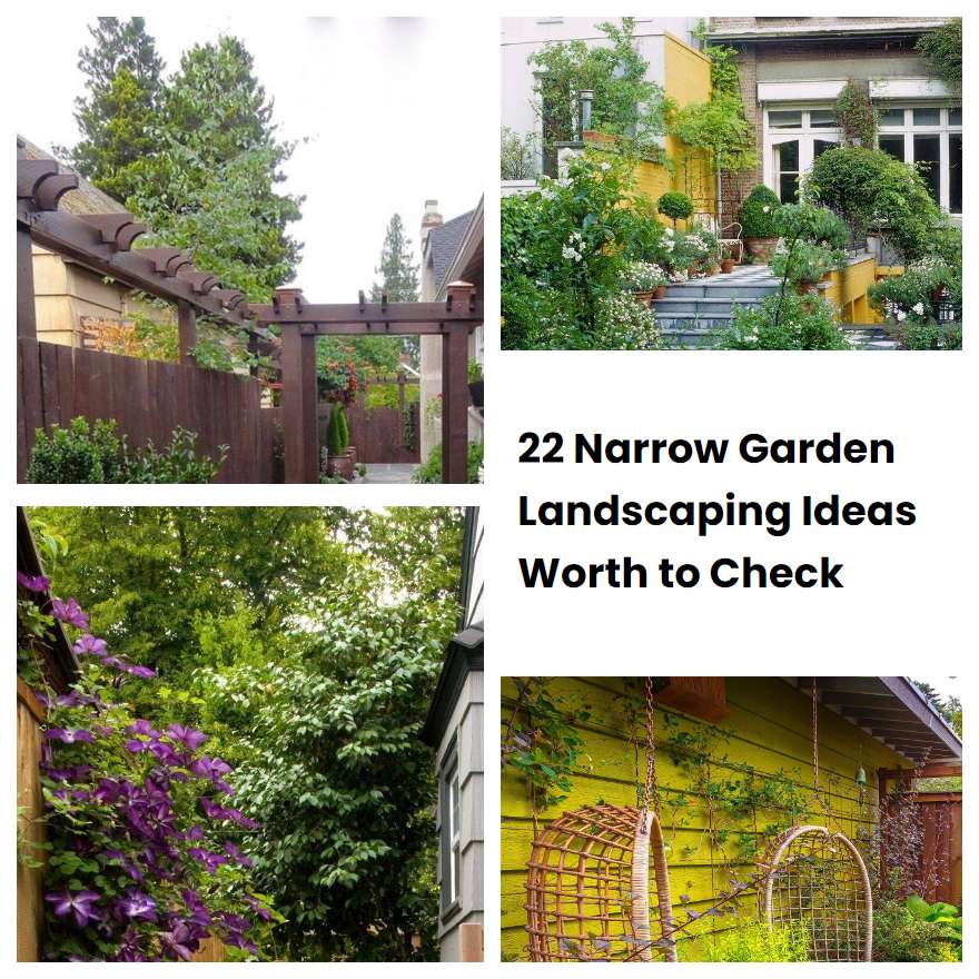 22 Narrow Garden Landscaping Ideas Worth to Check | SharonSable