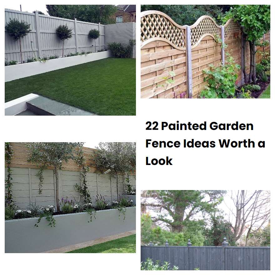 22 Painted Garden Fence Ideas Worth a Look | SharonSable