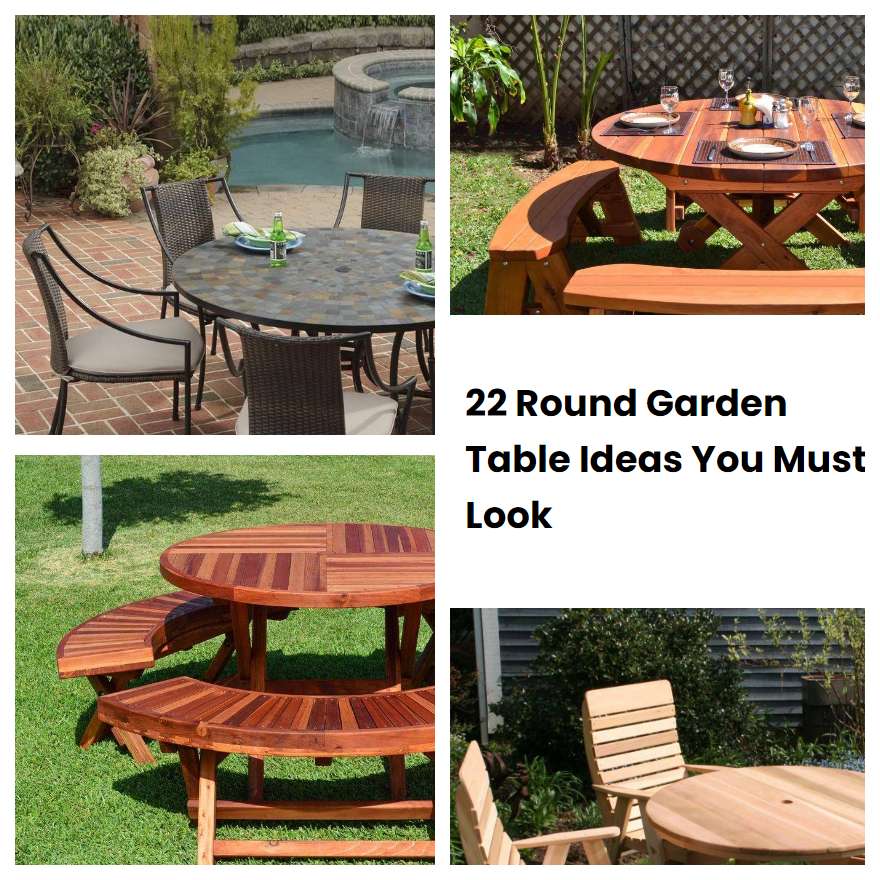22 Round Garden Table Ideas You Must Look | SharonSable