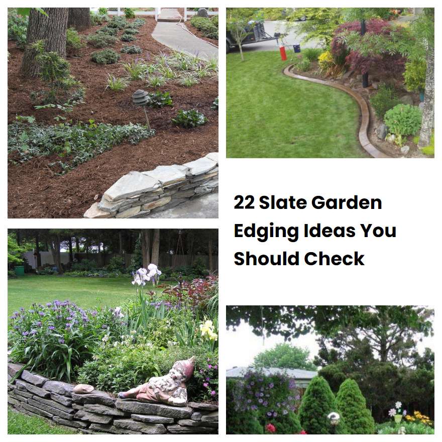 22 Slate Garden Edging Ideas You Should Check | SharonSable