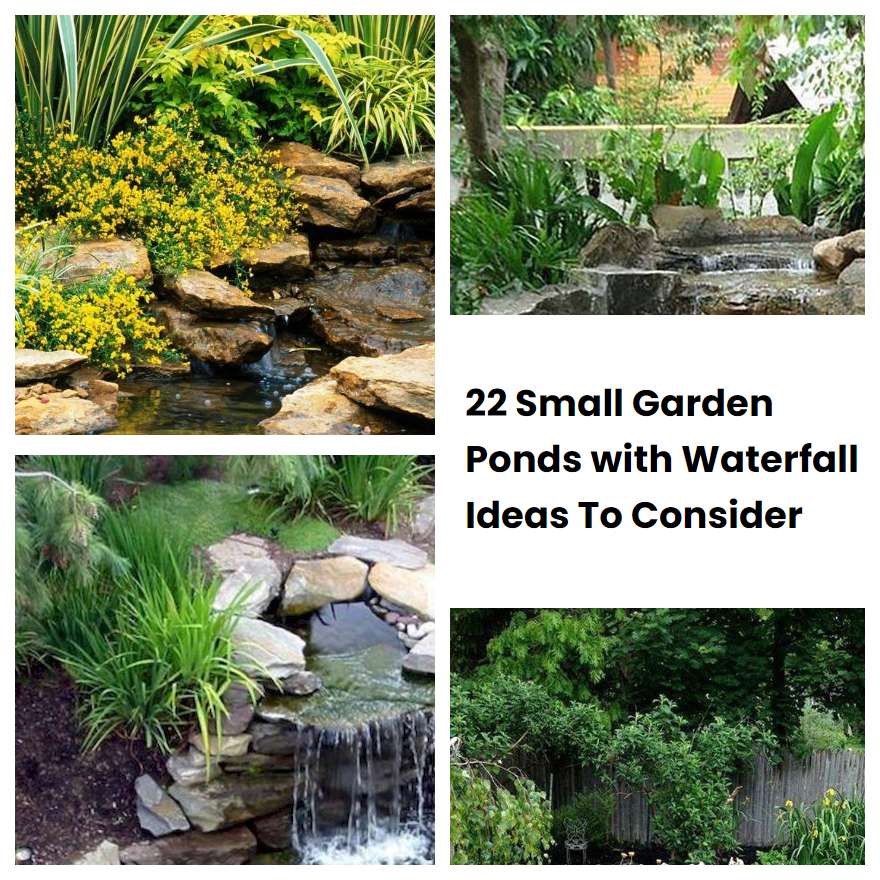 22 Small Garden Ponds with Waterfall Ideas To Consider | SharonSable