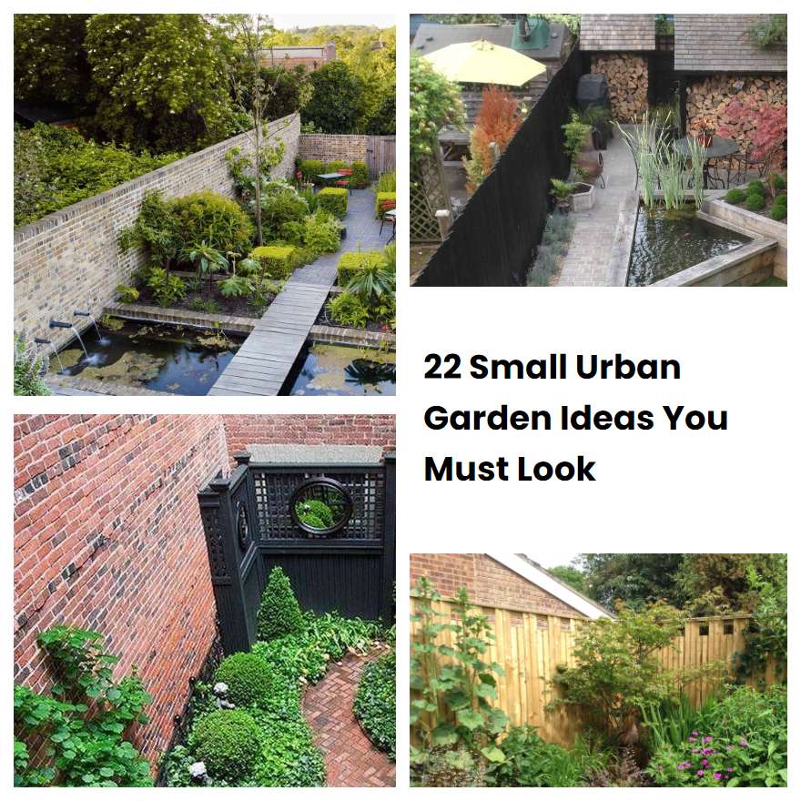22 Small Urban Garden Ideas You Must Look | SharonSable
