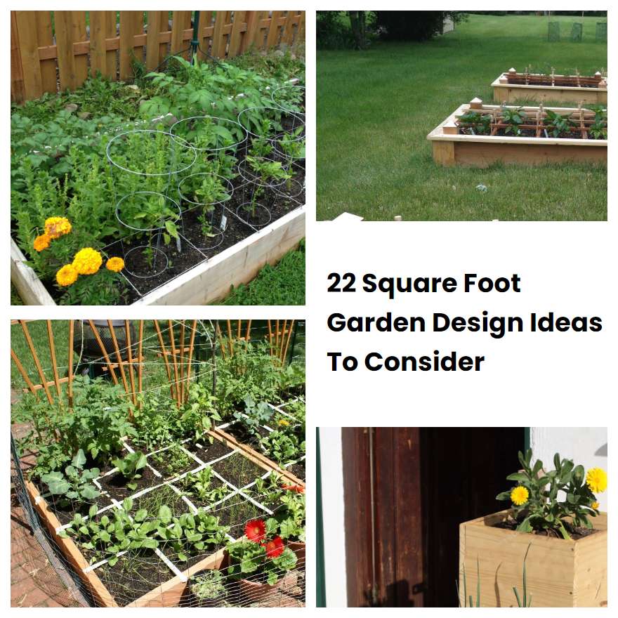 22 Square Foot Garden Design Ideas To Consider | SharonSable