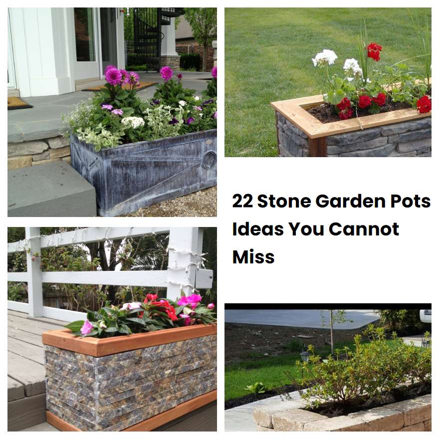 22 Stone Garden Pots Ideas You Cannot Miss | SharonSable