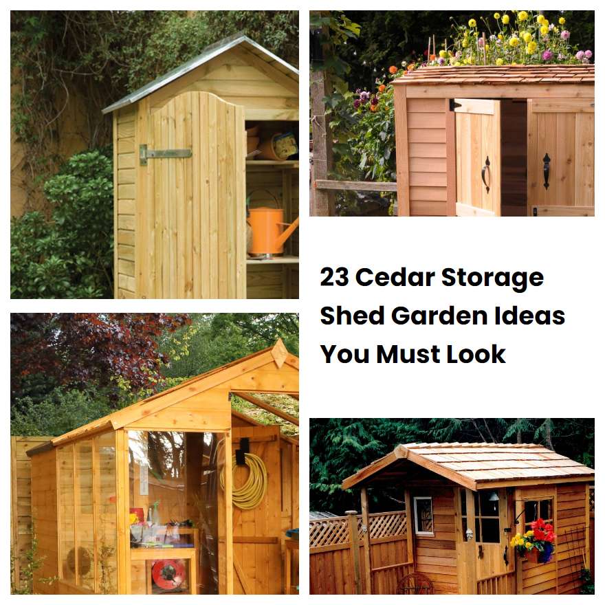 23 Cedar Storage Shed Garden Ideas You Must Look | SharonSable