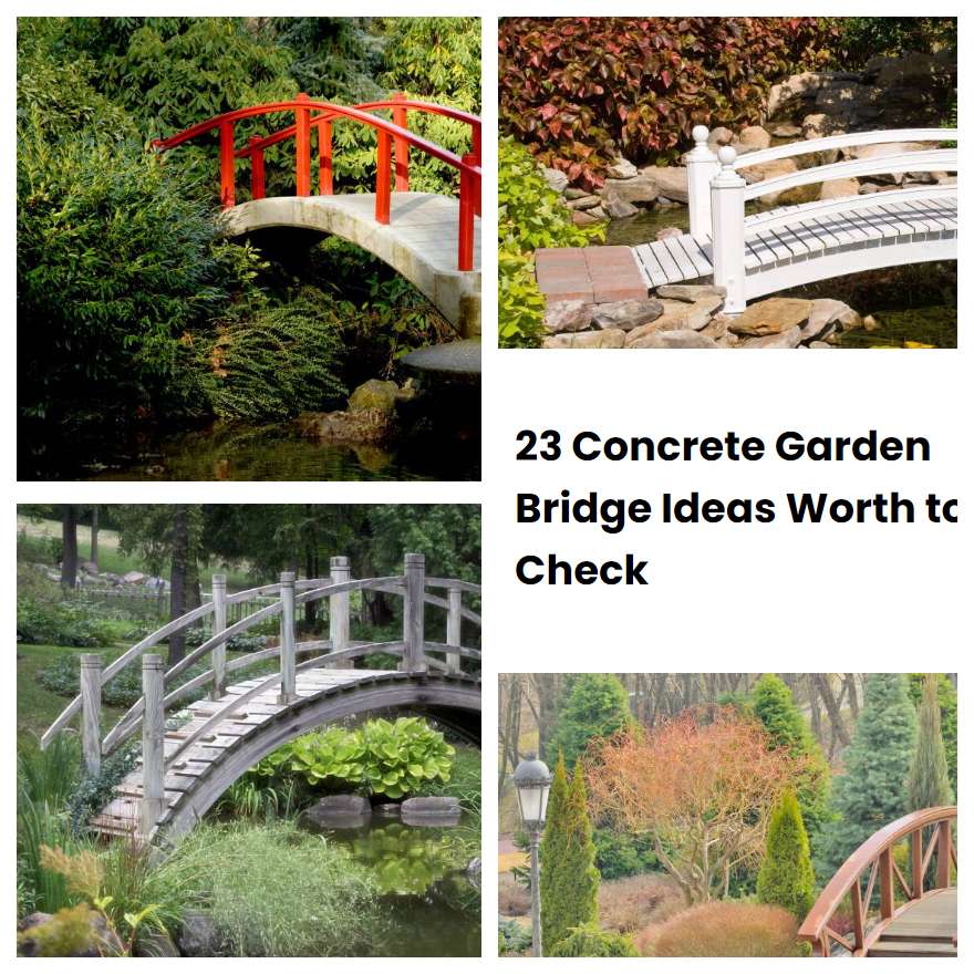 23 Concrete Garden Bridge Ideas Worth to Check | SharonSable
