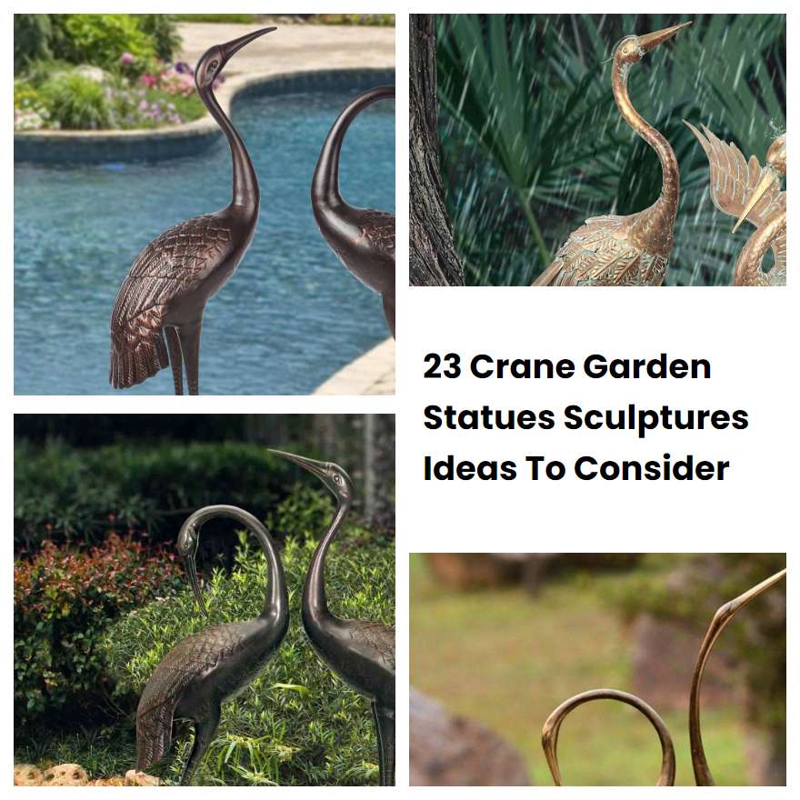 23 Crane Garden Statues Sculptures Ideas To Consider | SharonSable