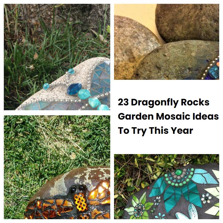 23 Dragonfly Rocks Garden Mosaic Ideas To Try This Year | SharonSable