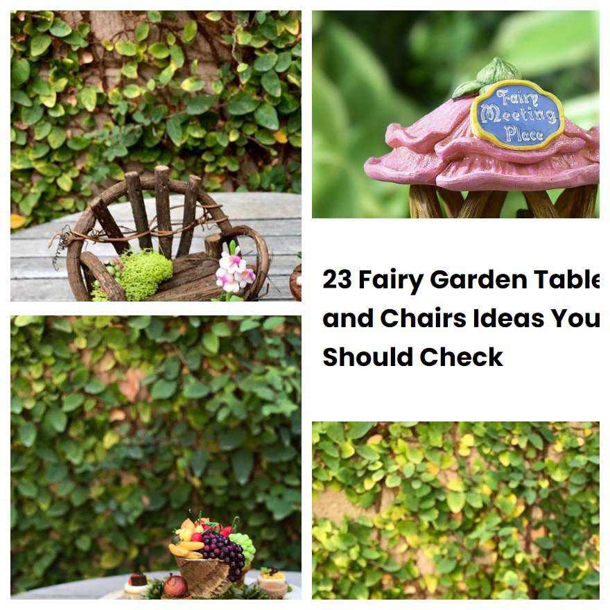 23 Fairy Garden Table and Chairs Ideas You Should Check | SharonSable