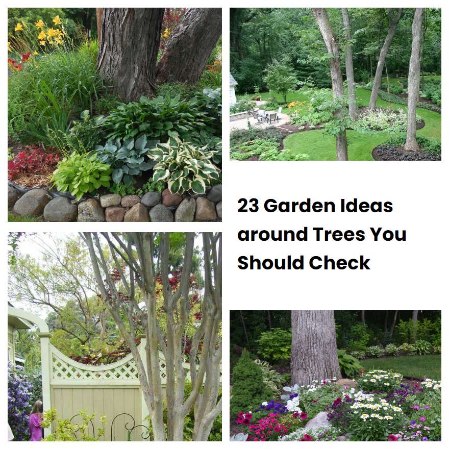 23 Garden Ideas around Trees You Should Check | SharonSable
