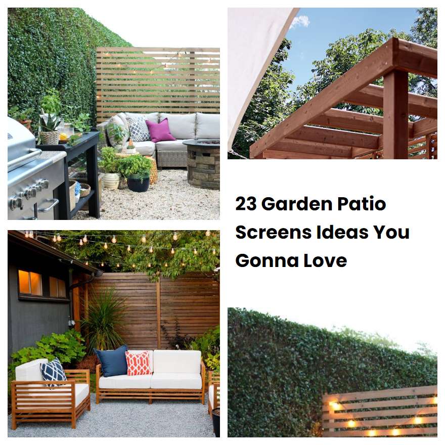 23 Garden Patio Screens Ideas You Gonna Love | SharonSable
