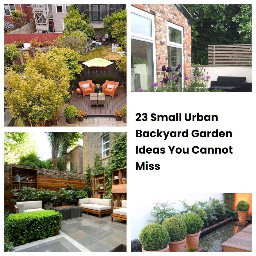 23 Small Urban Backyard Garden Ideas You Cannot Miss | SharonSable