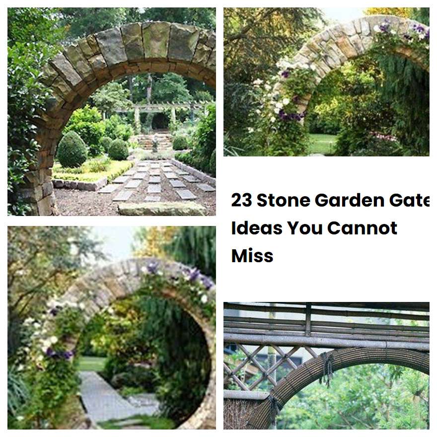 23 Stone Garden Gate Ideas You Cannot Miss | SharonSable