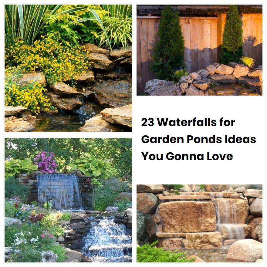 23 Waterfalls for Garden Ponds Ideas You Gonna Love | SharonSable