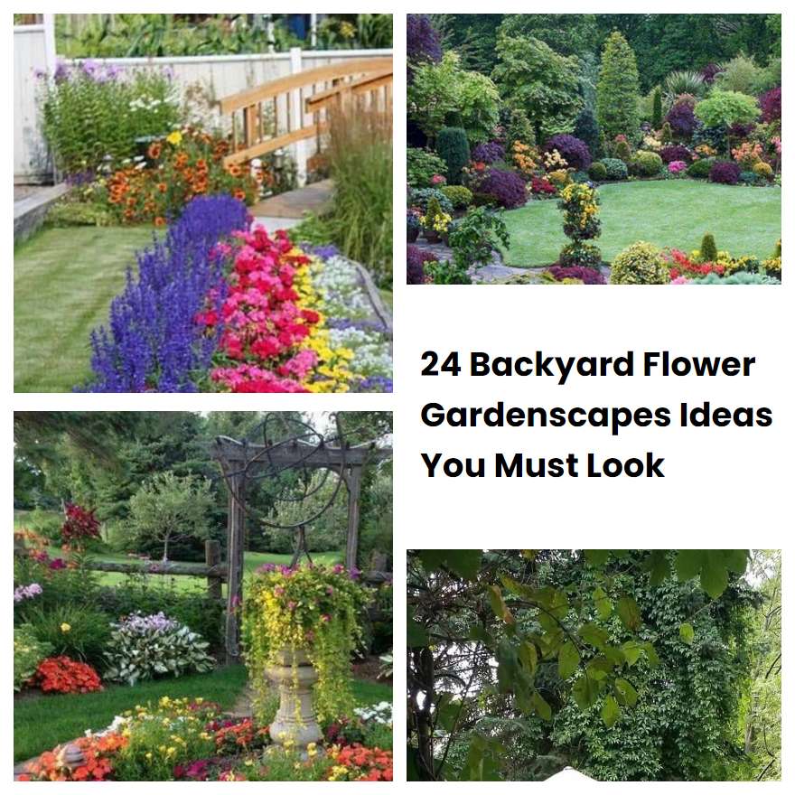 24 Backyard Flower Gardenscapes Ideas You Must Look | SharonSable