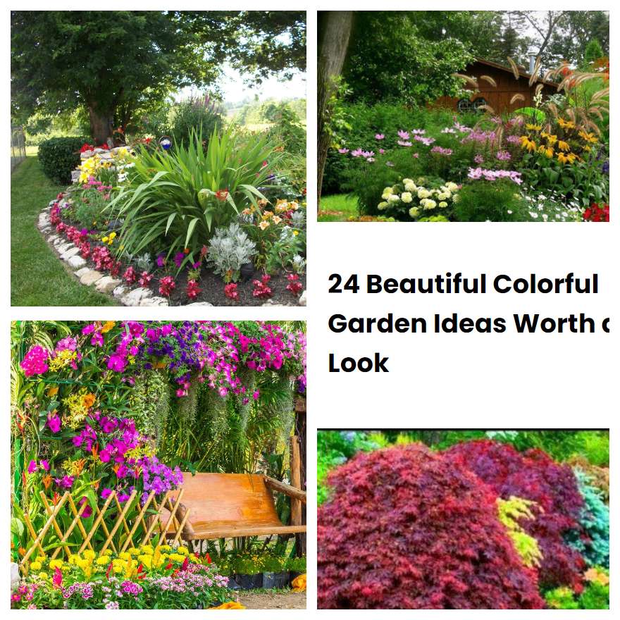 24 Beautiful Colorful Garden Ideas Worth a Look | SharonSable