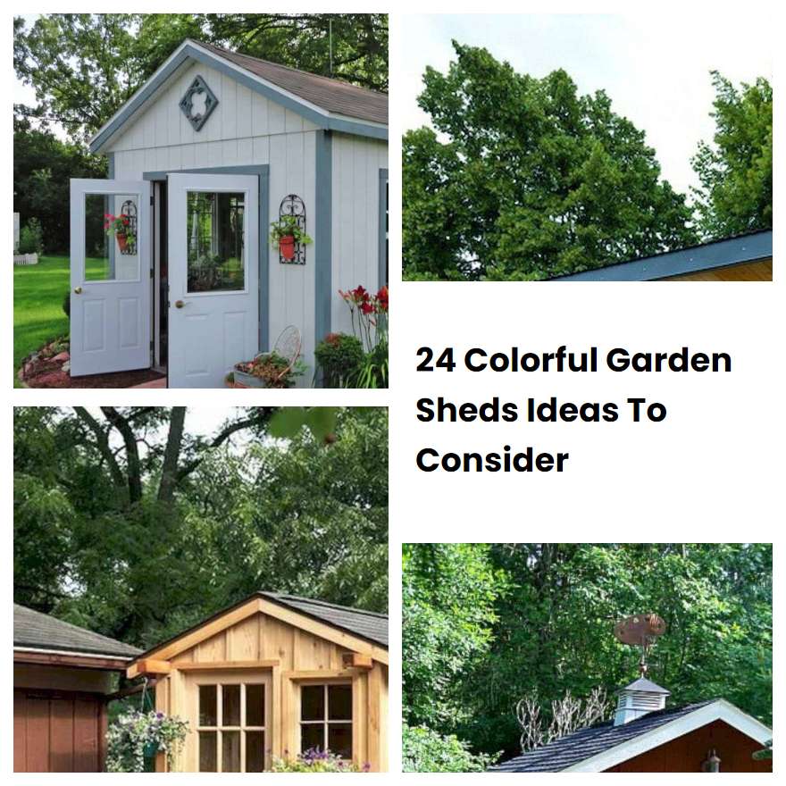 24 Colorful Garden Sheds Ideas To Consider | SharonSable