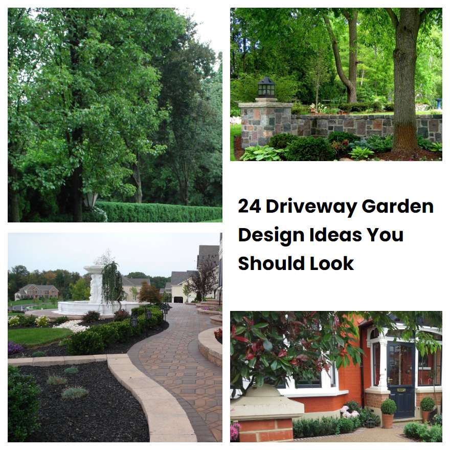24 Driveway Garden Design Ideas You Should Look | SharonSable