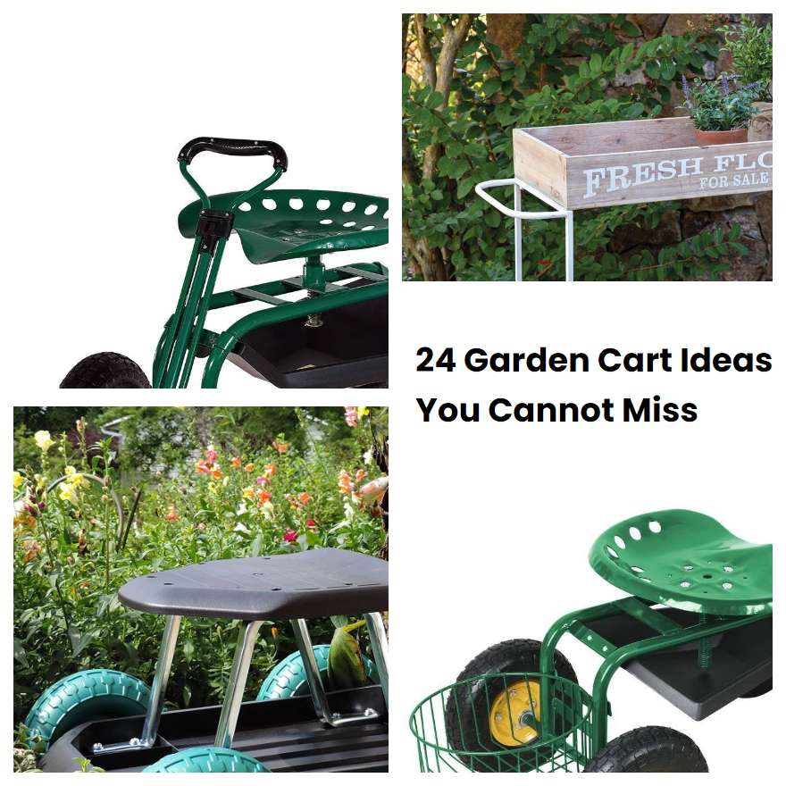 24 Garden Cart Ideas You Cannot Miss | SharonSable