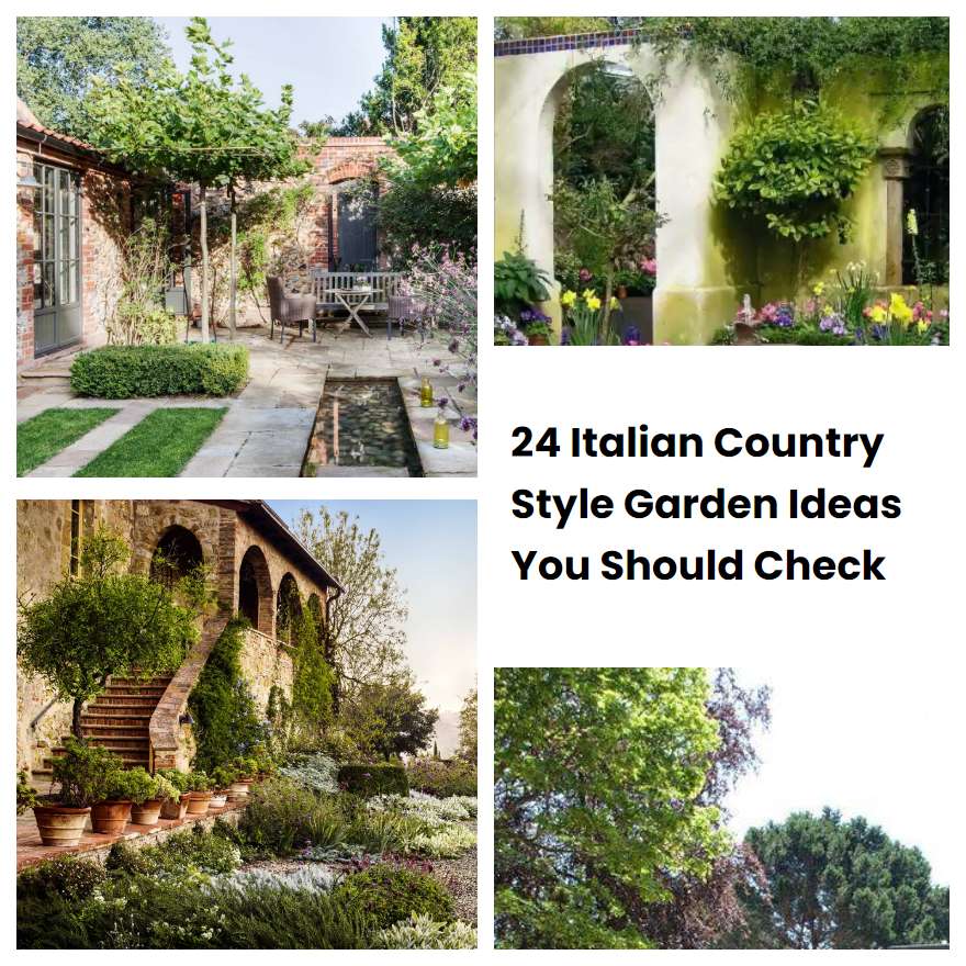 24 Italian Country Style Garden Ideas You Should Check | SharonSable