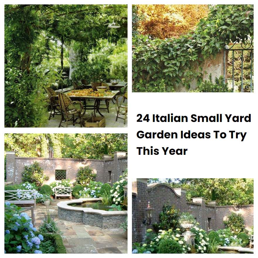 24 Italian Small Yard Garden Ideas To Try This Year | SharonSable