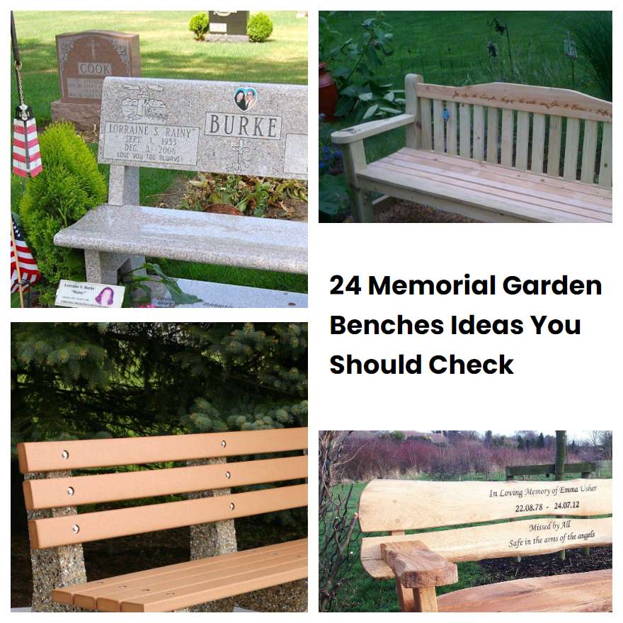 24 Memorial Garden Benches Ideas You Should Check | SharonSable
