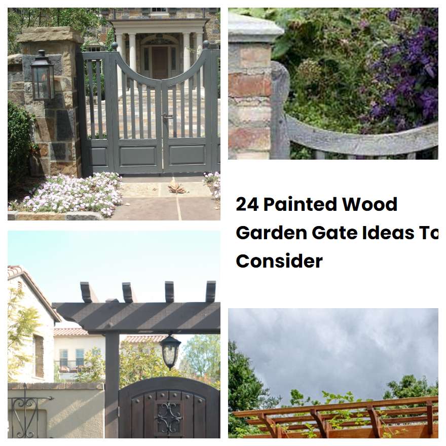 24 Painted Wood Garden Gate Ideas To Consider | SharonSable