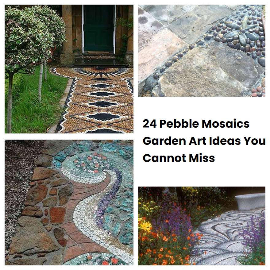 24 Pebble Mosaics Garden Art Ideas You Cannot Miss | SharonSable