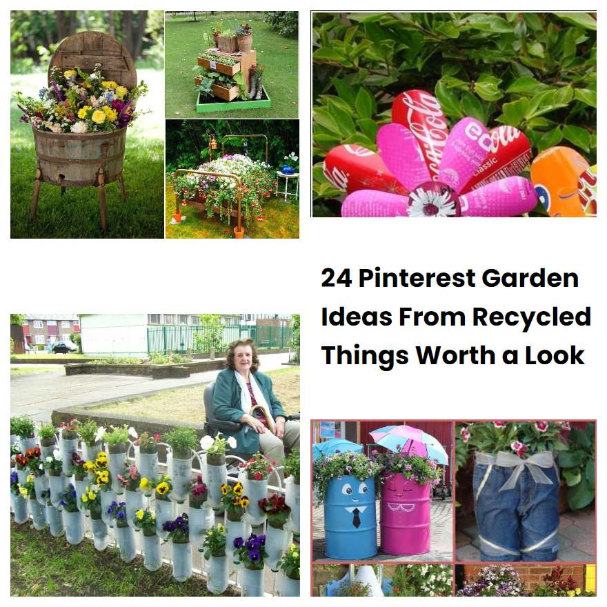 24 Pinterest Garden Ideas From Recycled Things Worth a Look | SharonSable