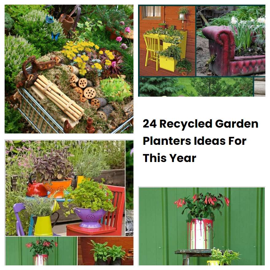 24 Recycled Garden Planters Ideas For This Year | SharonSable