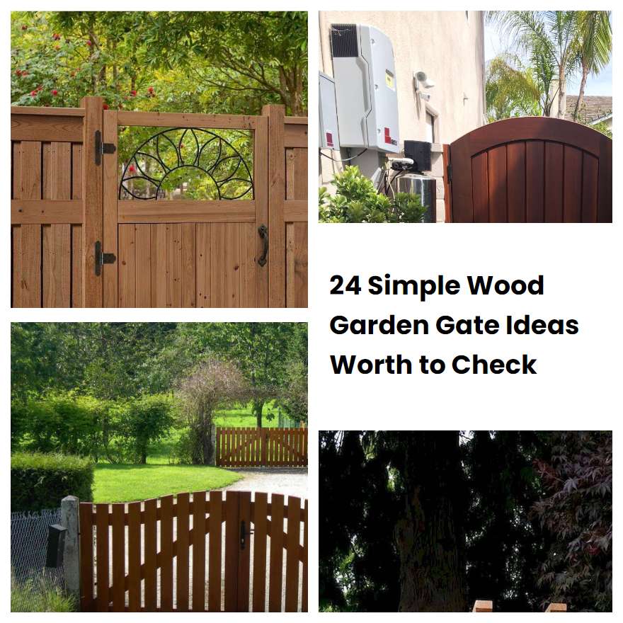 24 Simple Wood Garden Gate Ideas Worth to Check | SharonSable