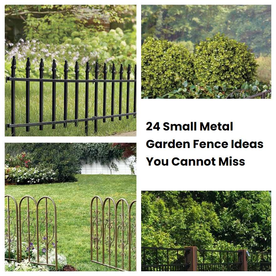 24 Small Metal Garden Fence Ideas You Cannot Miss | SharonSable