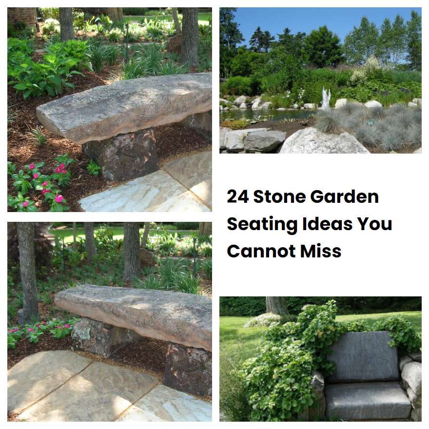 24 Stone Garden Seating Ideas You Cannot Miss | SharonSable
