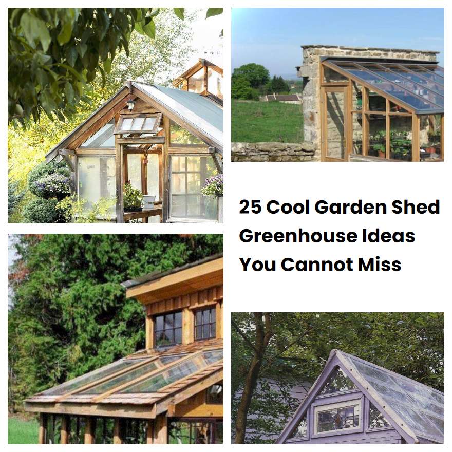 25 Cool Garden Shed Greenhouse Ideas You Cannot Miss | SharonSable