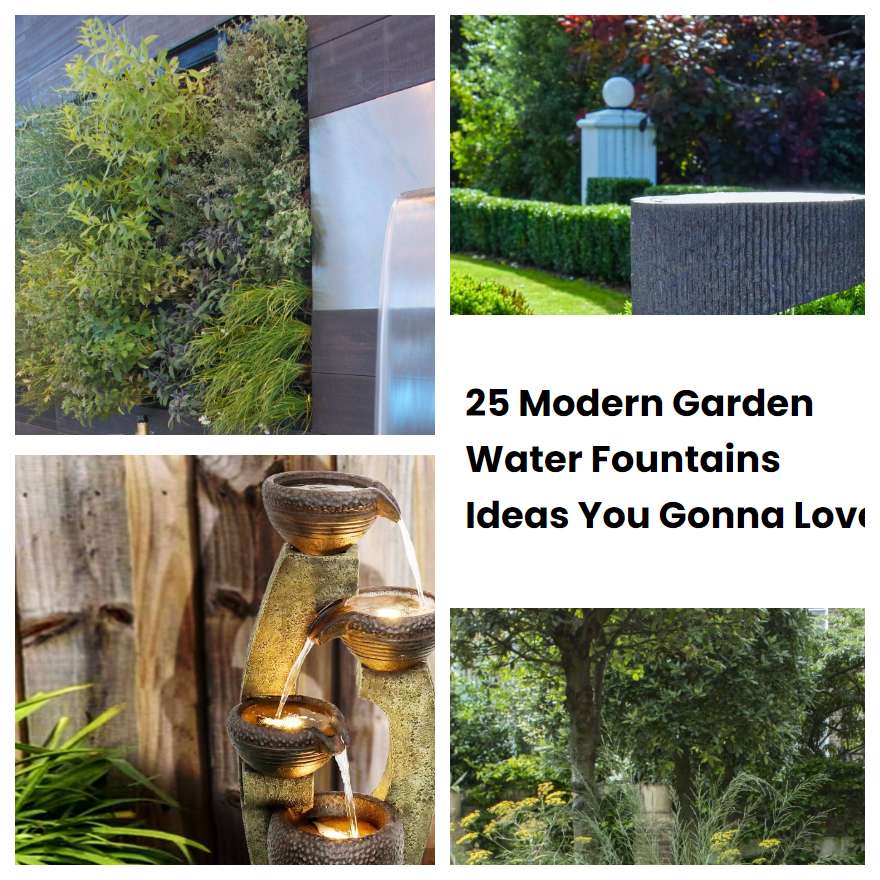 25 Modern Garden Water Fountains Ideas You Gonna Love | SharonSable