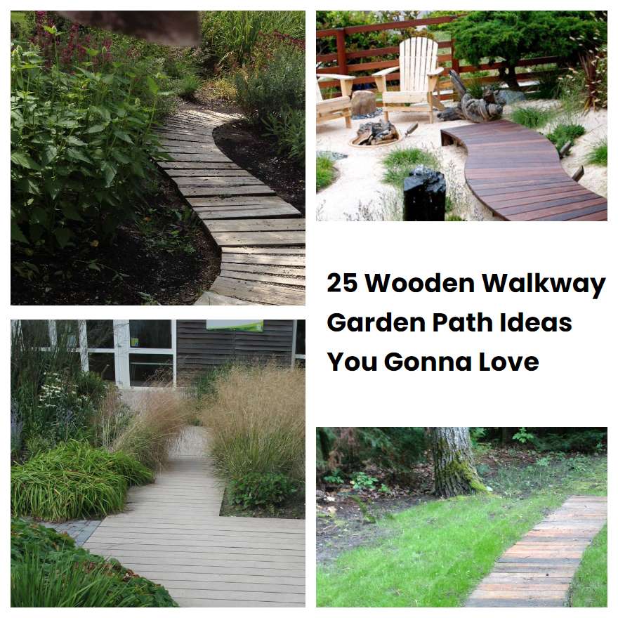25 Wooden Walkway Garden Path Ideas You Gonna Love | SharonSable