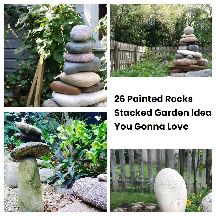 26 Painted Rocks Stacked Garden Ideas You Gonna Love | SharonSable
